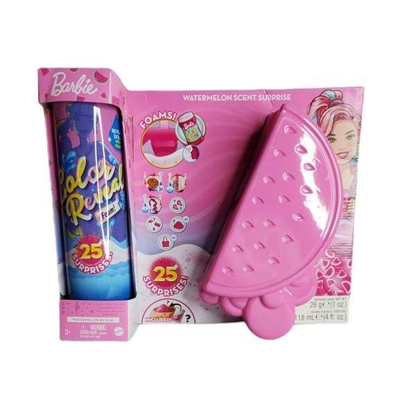 Barbie | Toys | Barbie Color Reveal Foam Doll Pet Watermelon Scent Incl ...
